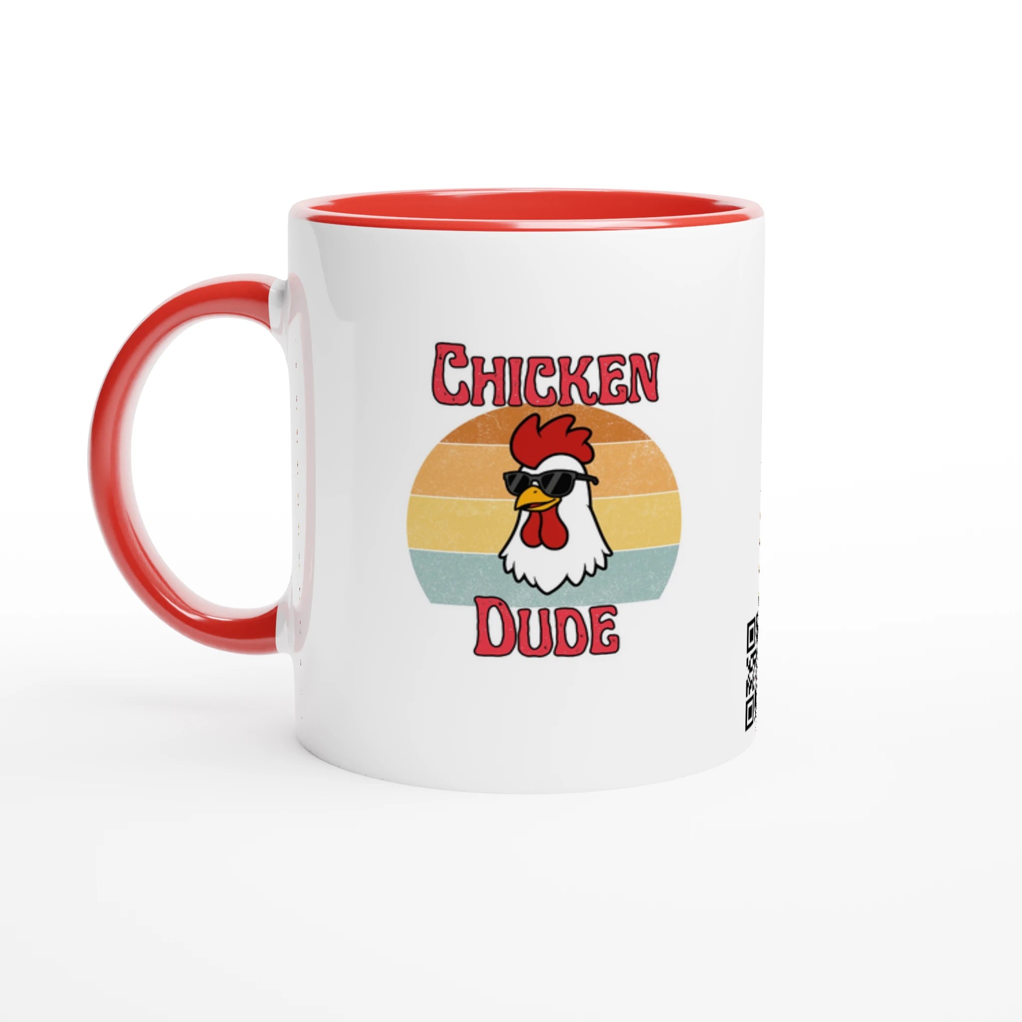 "Chicken Dude" -11oz Ceramic Mug – Cluckin' Awesome Designs